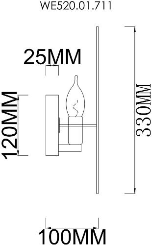 Бра Wertmark Palma WE520.01.711 - купить в Москве по выгодной цене с ...